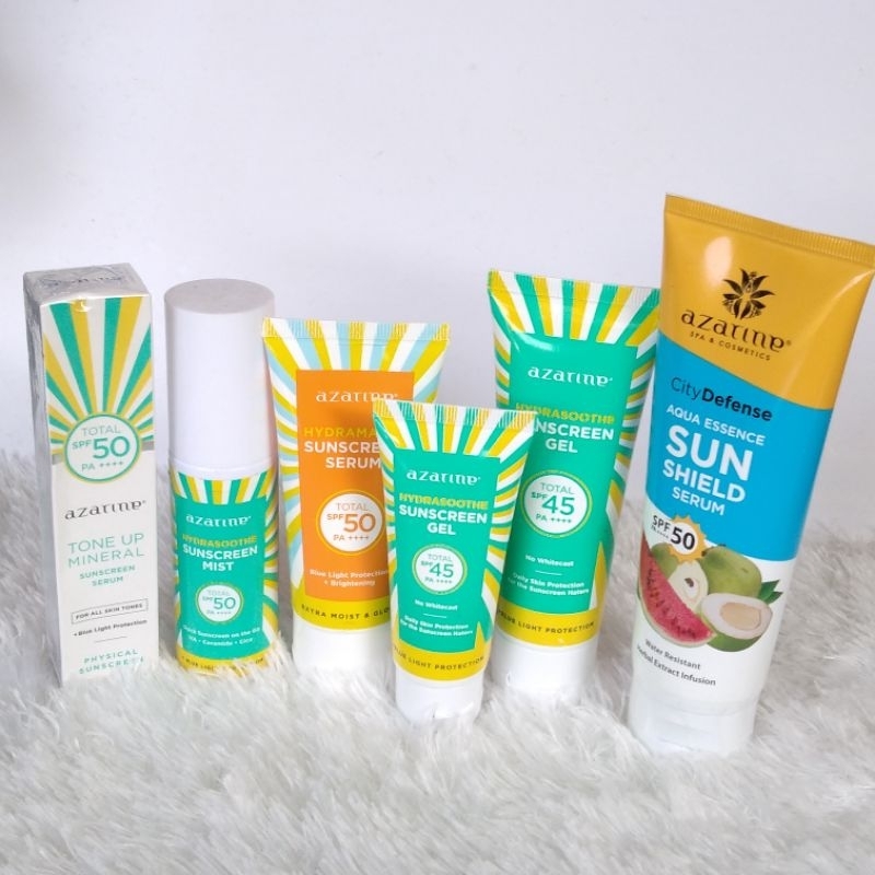 Jual Azarine Sunscreen Hydrashoote Gel | Hydramax-C | Toneup UV | Mist ...