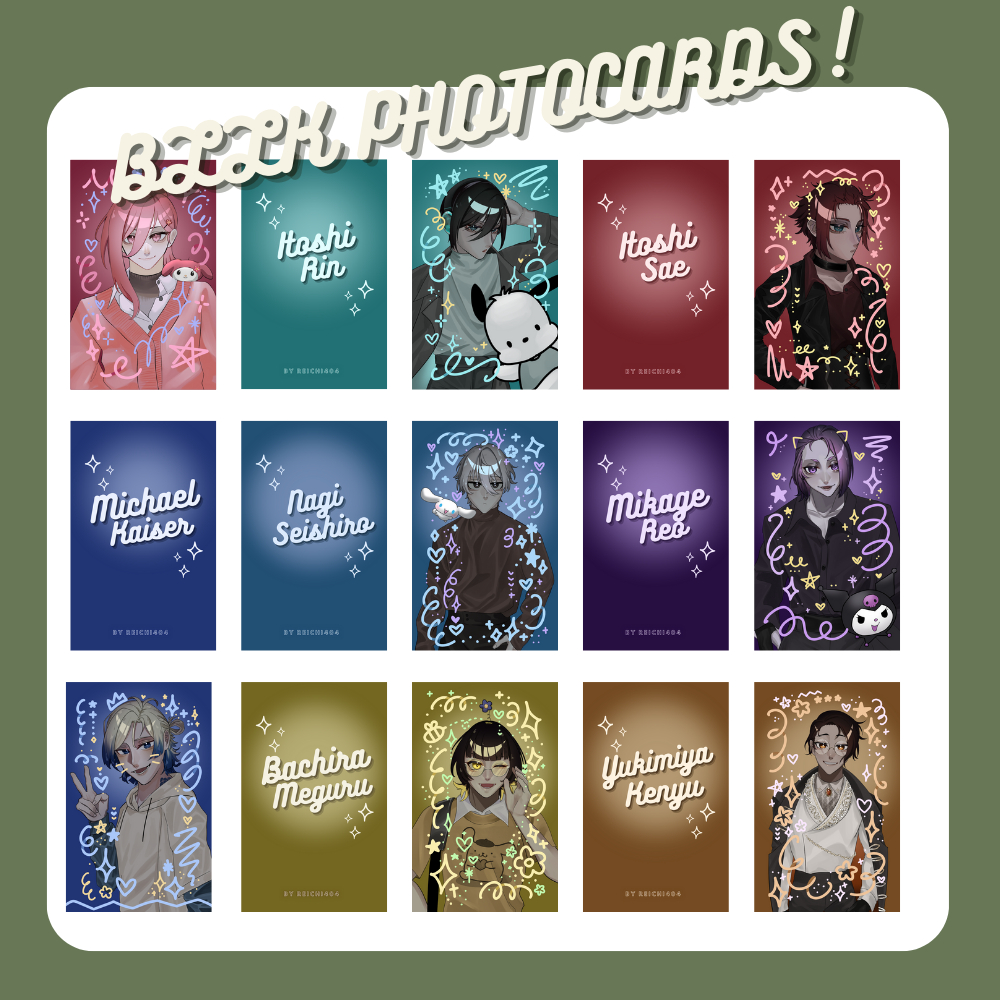 Jual Blue lock photocards! (part 1) | Shopee Indonesia