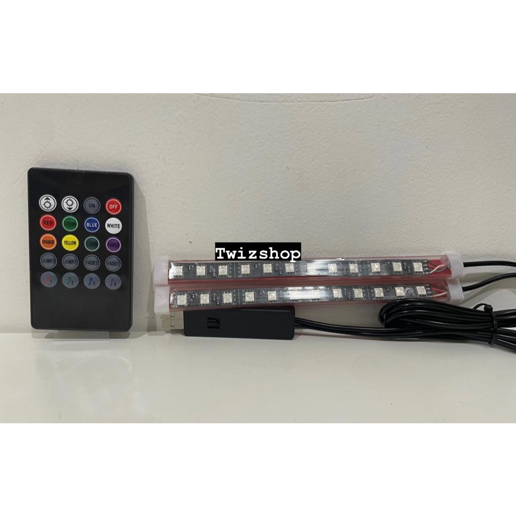 Jual Lampu LED Kolong Dashboard Mobil Colok USB + Remote RGB Multi ...