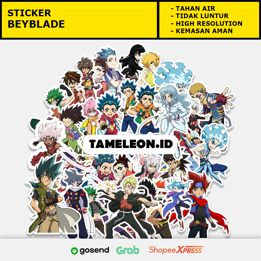Jual Sticker Anime,Beyblade, Sticker Handphone Sticker Laptop Anti ...