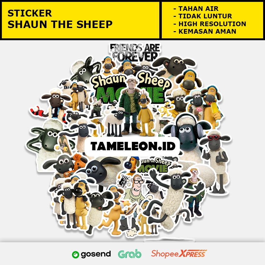 Jual Sticker Anime,Shaun the Sheep Movie Sticker Handphone Sticker ...