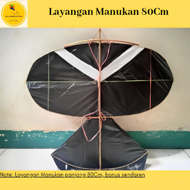 Jual LAYANGAN/WAU TRADISIONAL GAPANGAN MANUKAN BONUS SENDAREN (80CM ...
