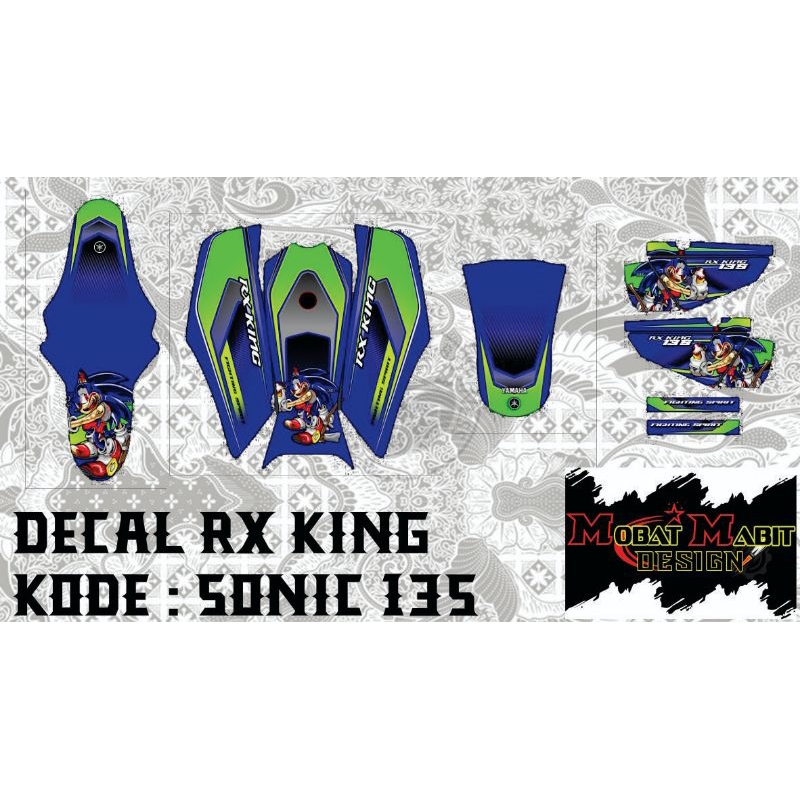 Jual Decal Rx King Custom, Bisa Tambahkan : Nama, Nomor, Club, Sponsor ...