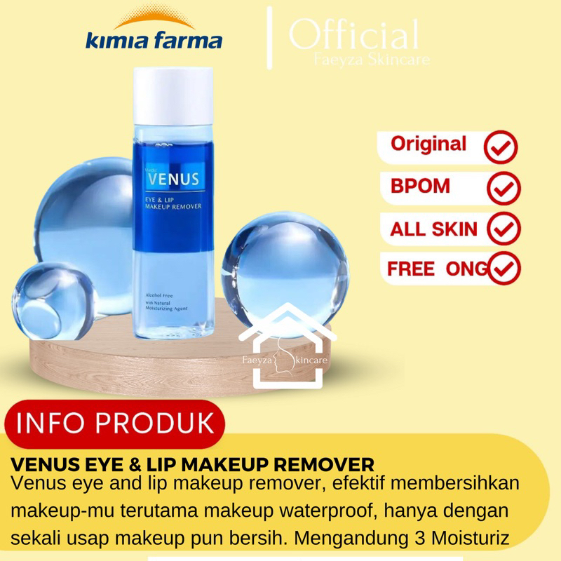 Jual Venus Eye Lip Makeup Remover | Remover venus | Pengajpus makeup ...