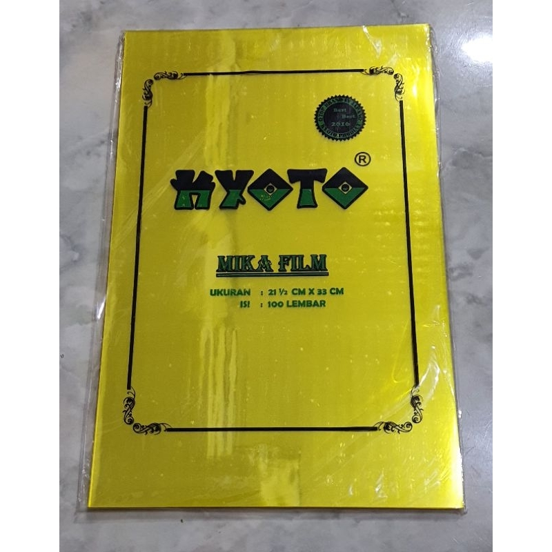 Jual Mika Cover Plastik Jilid F4 Kyoto 70 micron (1 Pak isi 100 lbr ...
