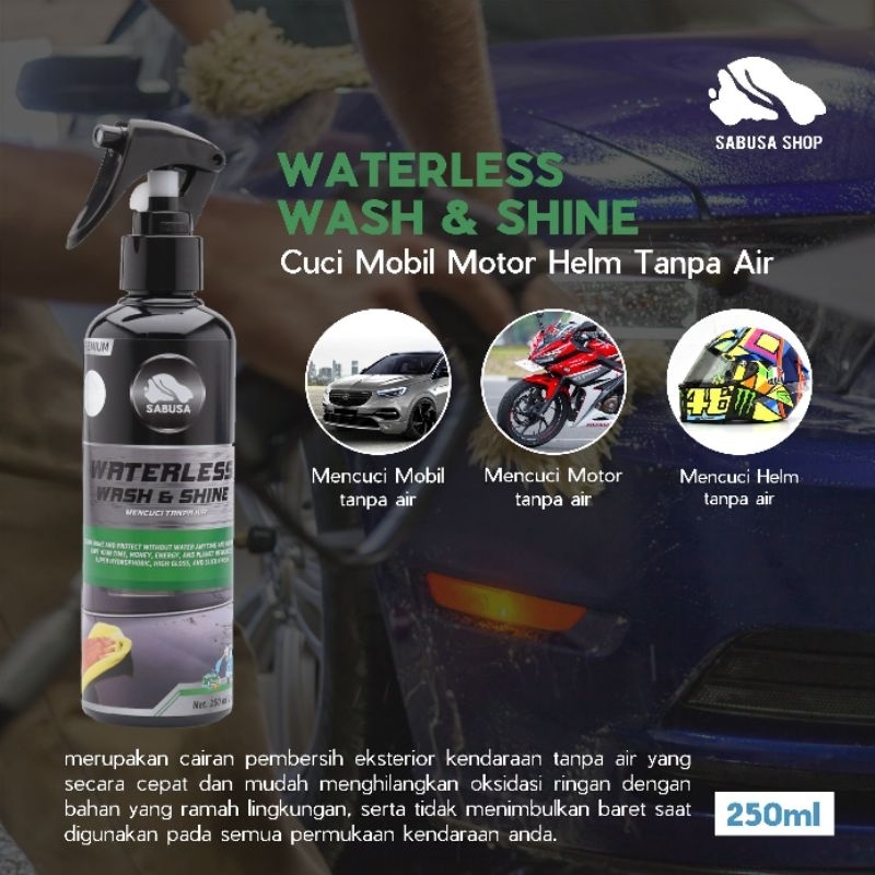 Jual SABUSA Waterless Wash Cuci Tanpa Air 250ml | Shopee Indonesia