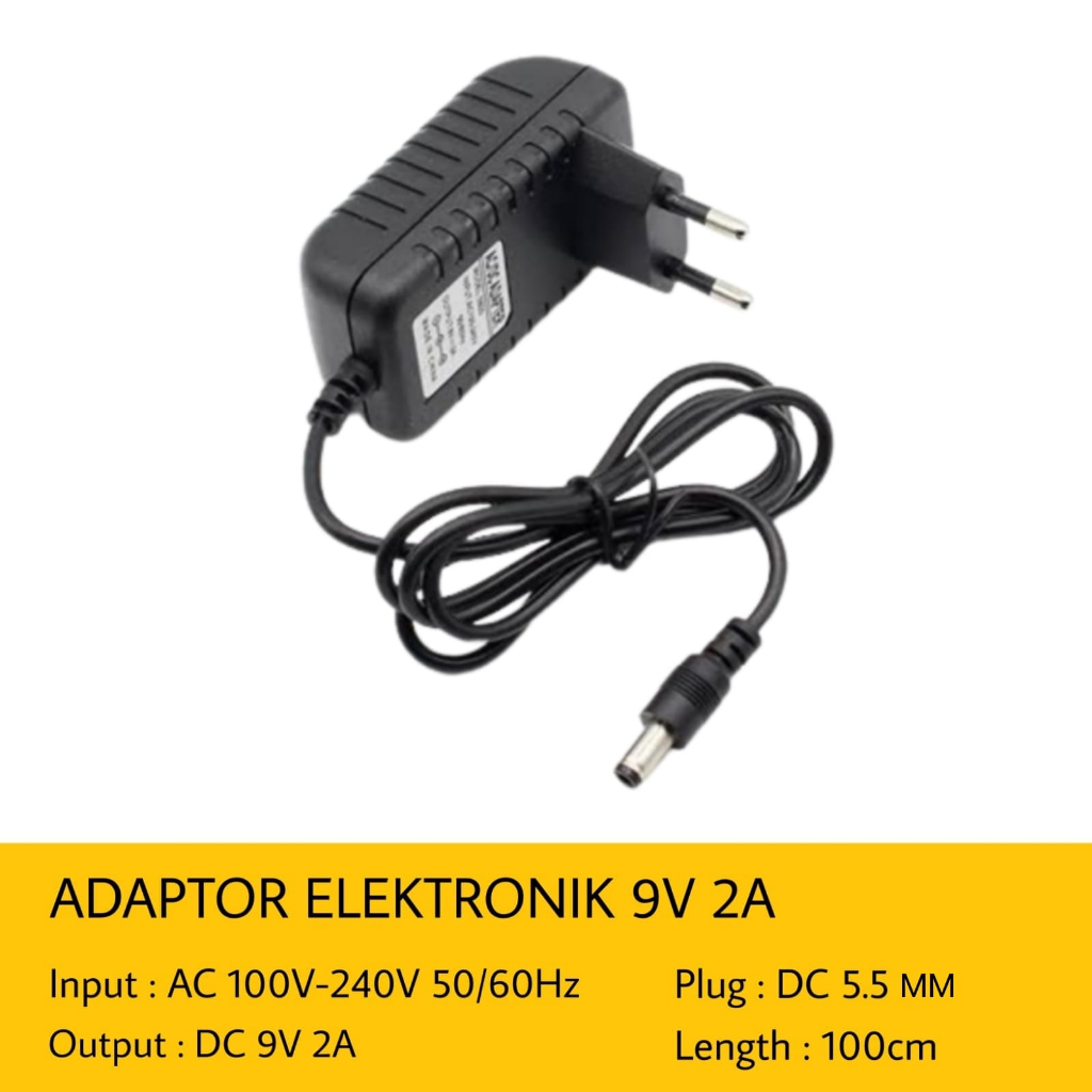Jual ORIGINAL Adapter Adaptor 9v 2a Jack 3.5mm/5.5mm Power Supply ...