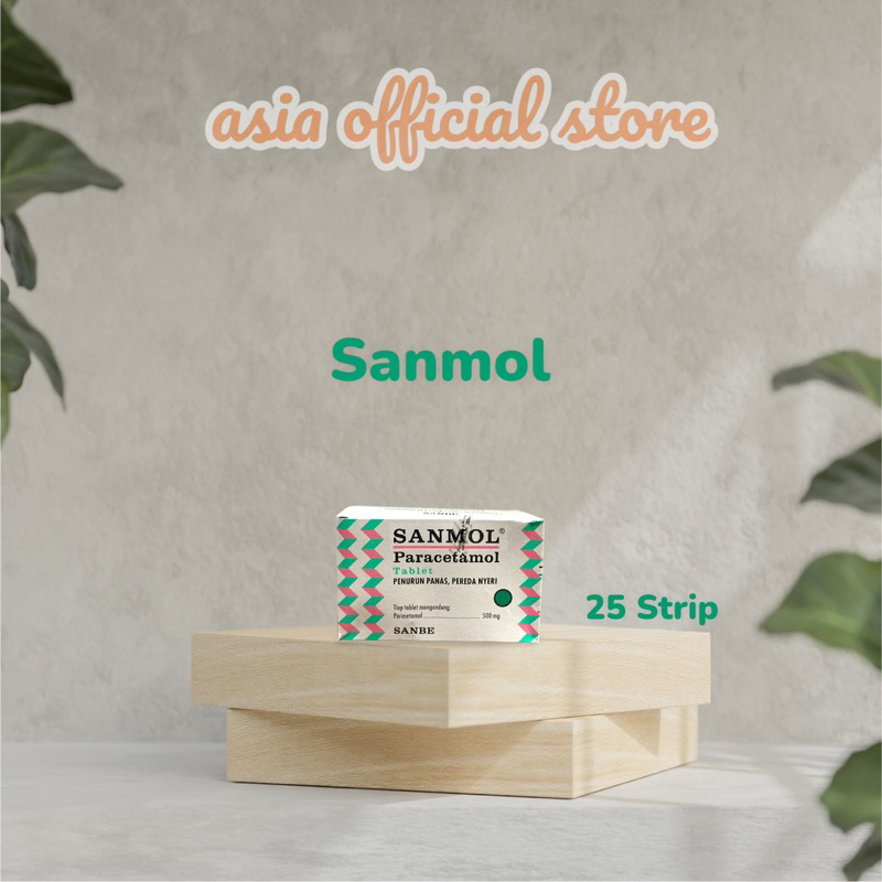 Jual Sanmol Paracetamol Tablet Isi 25 Strip (1 Box) | Shopee Indonesia