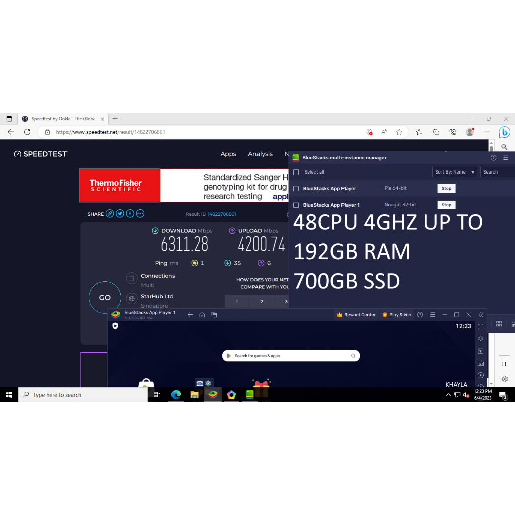 Jual BARE METAL RDP, Support Emulator,Bot,OBS, Windows Spek 48 CPU 192GB RAM UP TO 4Ghz Turbo ...