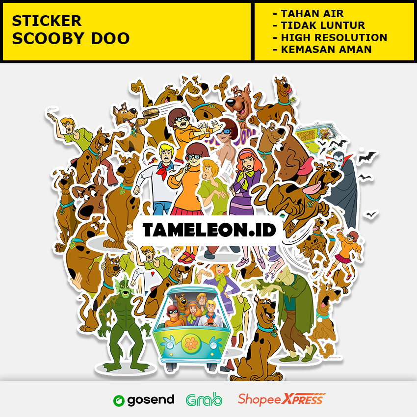 Jual Sticker Anime,Scooby Doo, Sticker Handphone Sticker Laptop Anti ...
