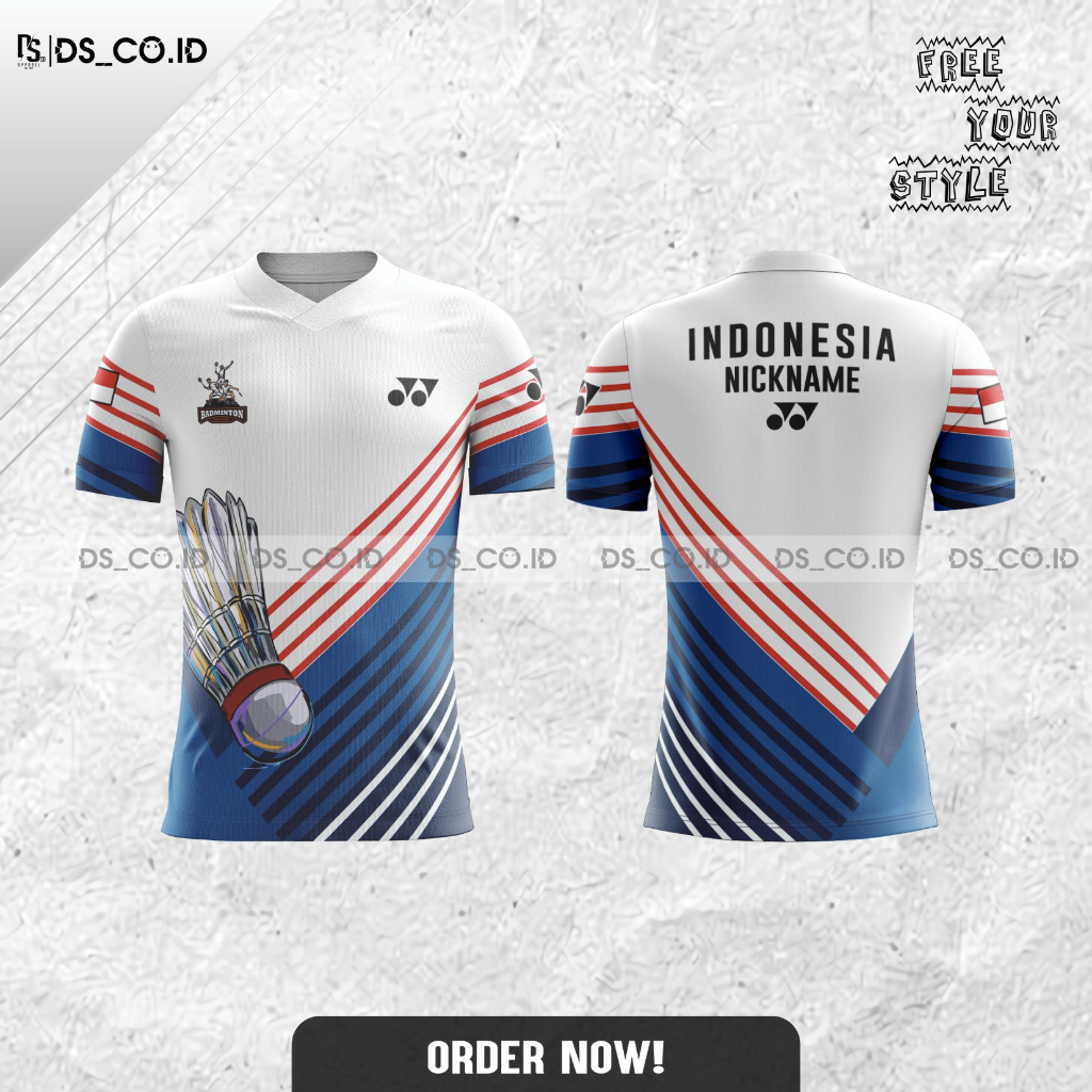 Jual Jersey Badminton Atau Bulu Tangkis Custom Bisa ganti Logo Dan nama Free Desain | Shopee ...