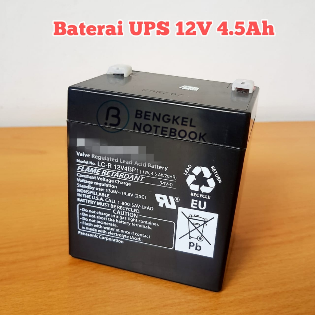 Jual Batre Baterai Battery UPS Kecil 12 V 12V 12Volt 4.5AH Charger ...