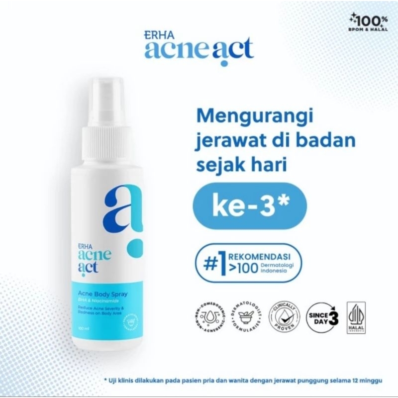 Jual Erha Acne Care Lab Acne Back Spray 100ml 100 Ml Obat Jerawat ...