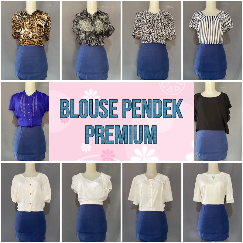 Jual BLOUSE PENDEK WANITA / BLOUSE KEKINIAN / BLOUSE BUNGA LENGAN ...