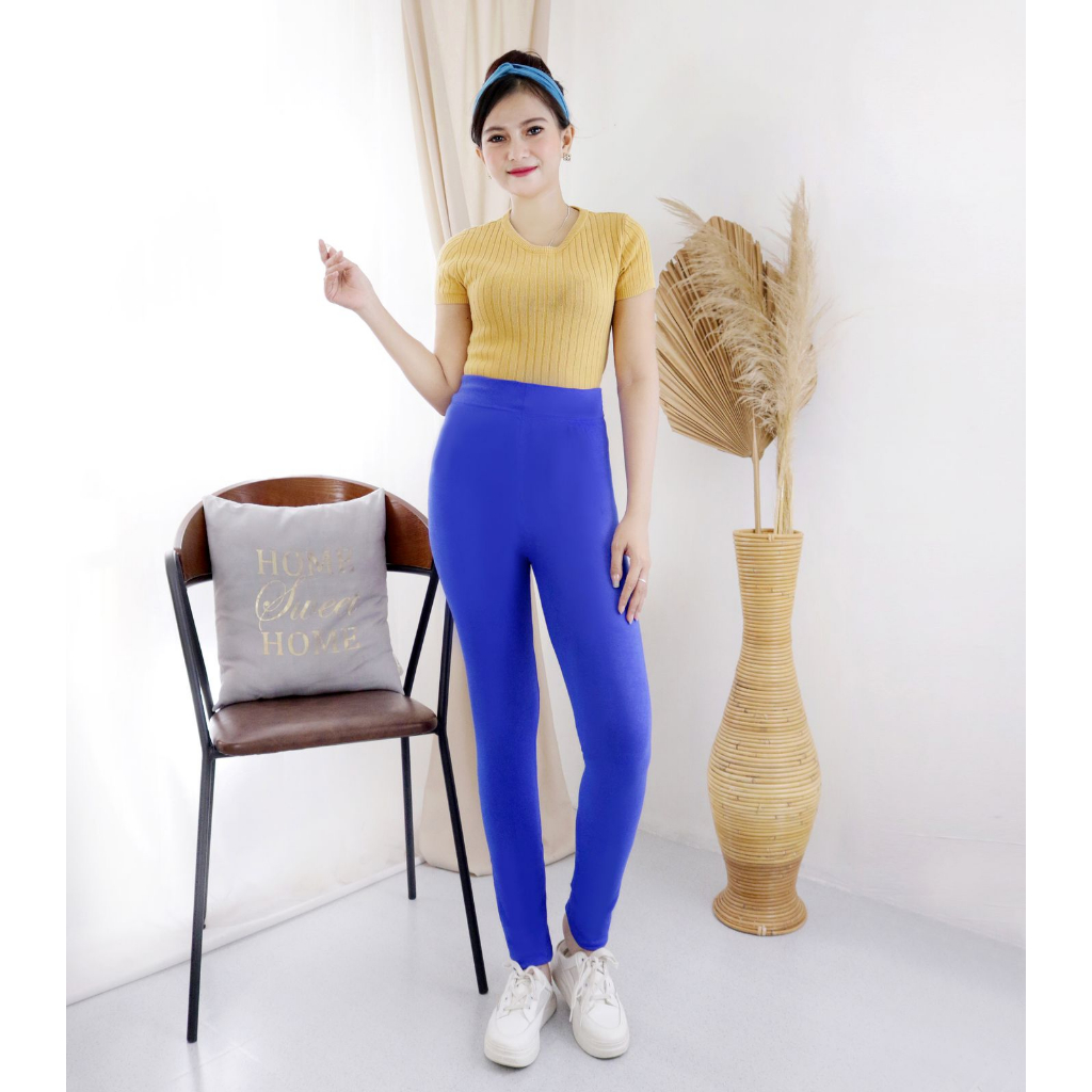 Jual LEGGING BASIC POLOS HIGHWAIST / LEGING PANJANG WANITA / LEJING HW ...