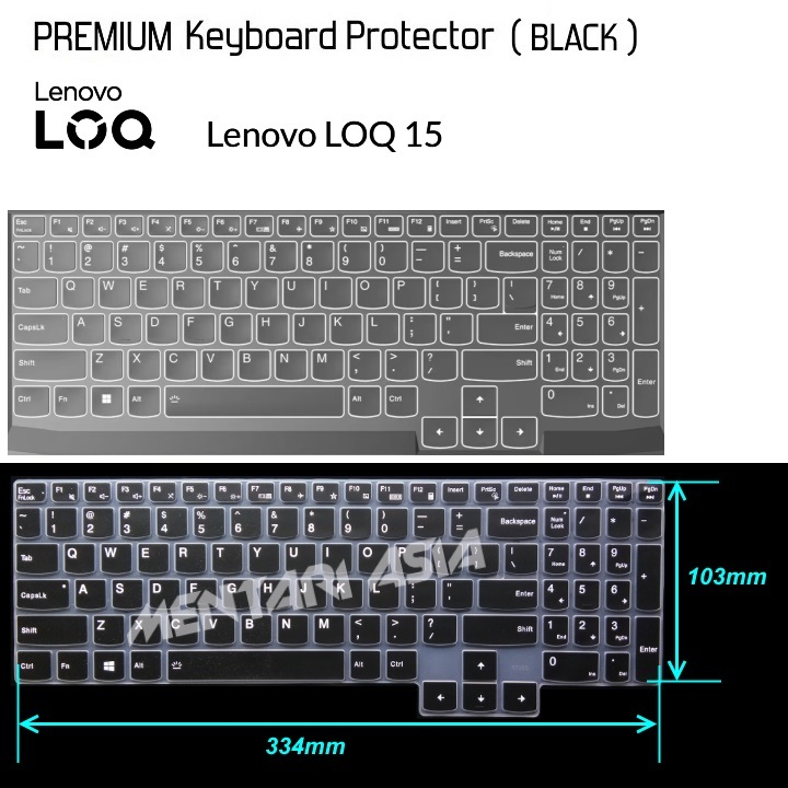 Jual Keyboard Protector Lenovo LOQ 15 - Premium BLACK | Shopee Indonesia