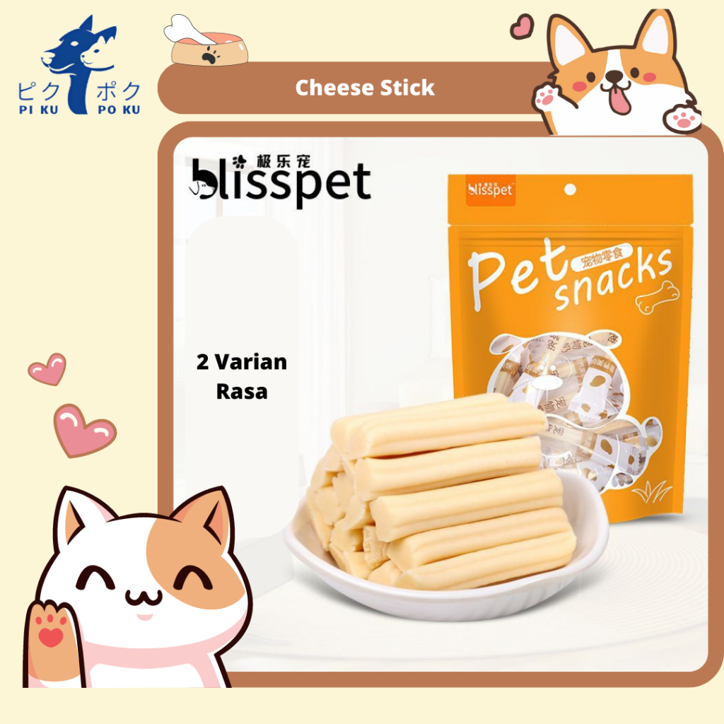 Jual [PIKU POKU] Blisspet - Cheese and Goatmilk Stick | Camilan Snack ...