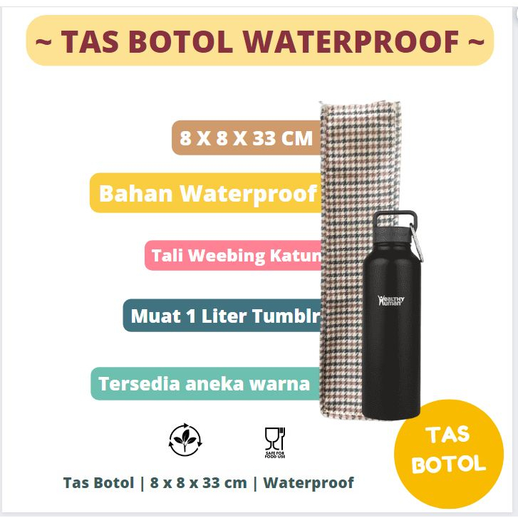 Jual tas botol minum starbucks 1 liter Tas botol minum traveling Wadah ...