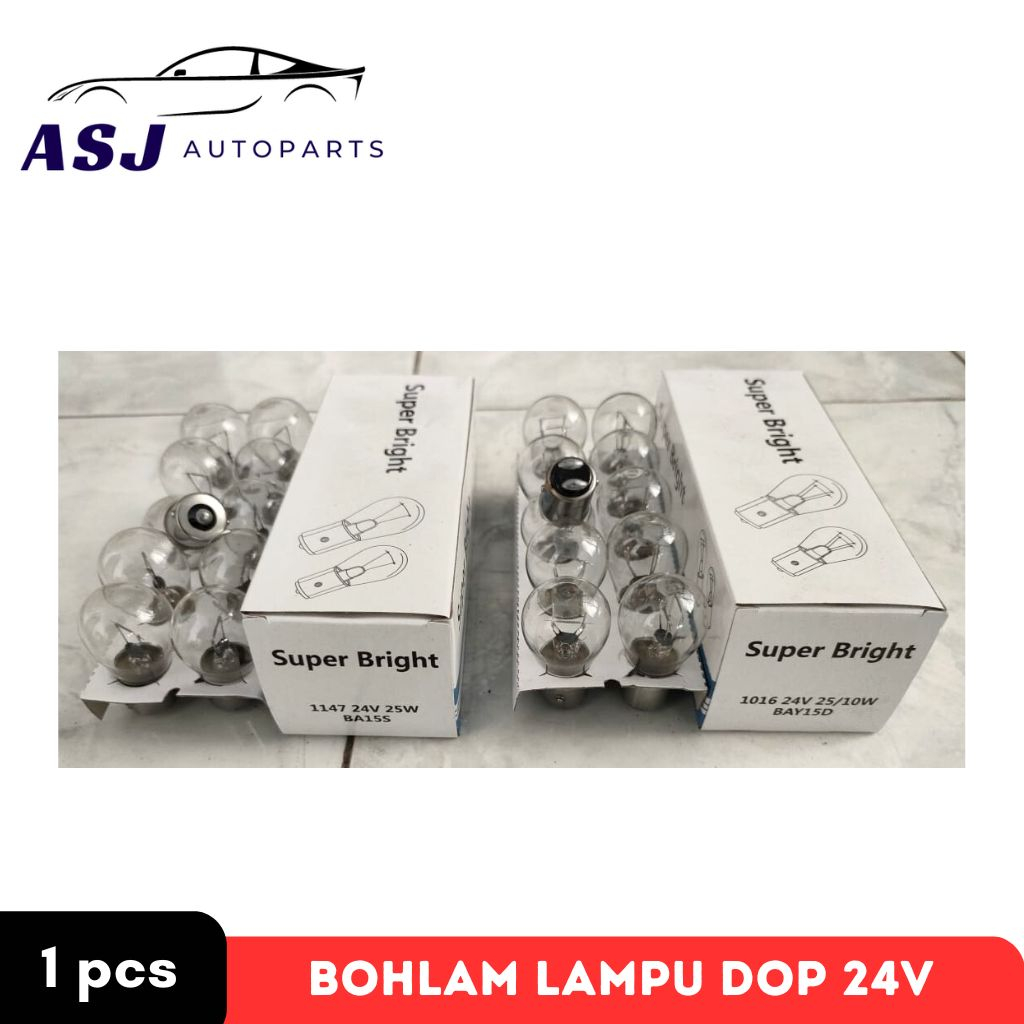 Jual Bohlam Lampu Dop Engkel / Dobel Besar 24V | Shopee Indonesia
