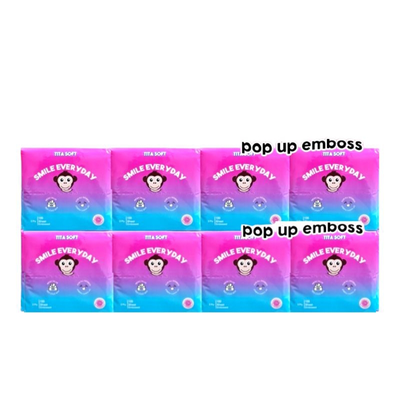 Jual Tissu Tita Soft Pop Up Tissu Emboss 150 sheet 2 ply | Shopee Indonesia
