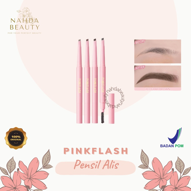 Jual PINKFLASH Waterproof Automatic Eyebrow Pencil | Tahan Air ...