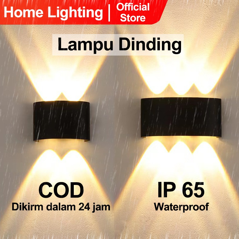Jual Home Lighting Lampu Dinding Taman Outdoor COB 4 MATA / 6 MATA ...