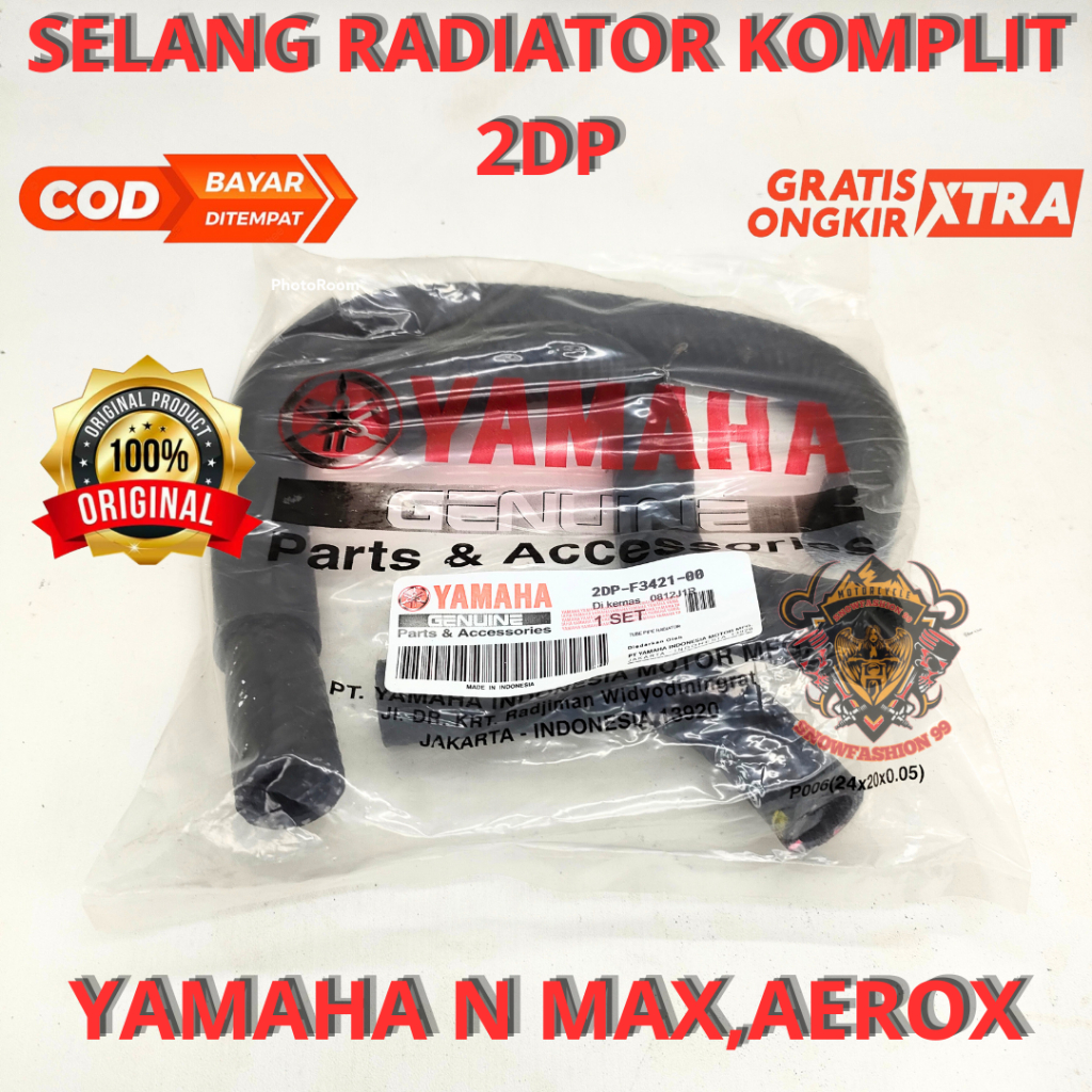 Jual SELANG RADIATOR 2DP PIPA RADIATOR YAMAHA NMAX ,AEROX ,LEXI ASLI ORIGINAL YAMAHA YGP ...