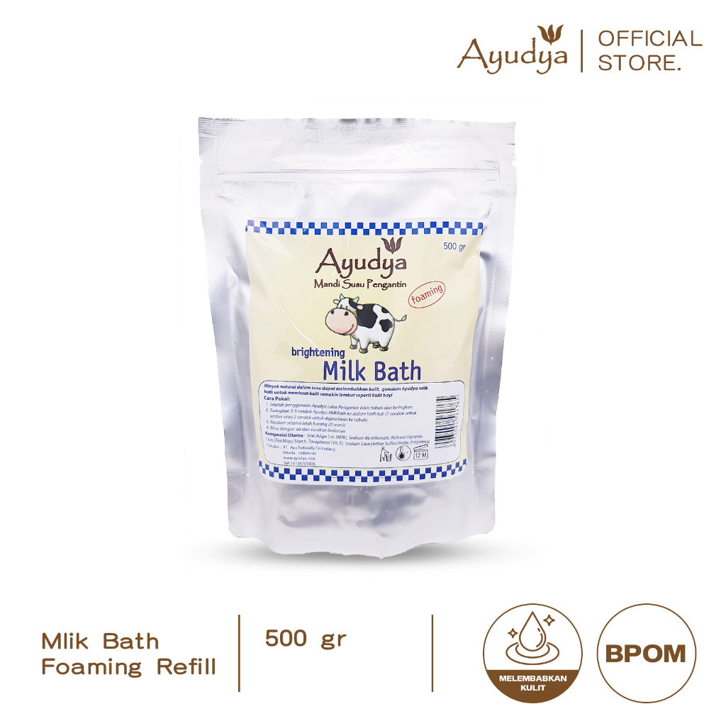 Jual Ayudya Brightening Milk Bath Foaming 100gr / 500gr Mandi Susu BPOM ...