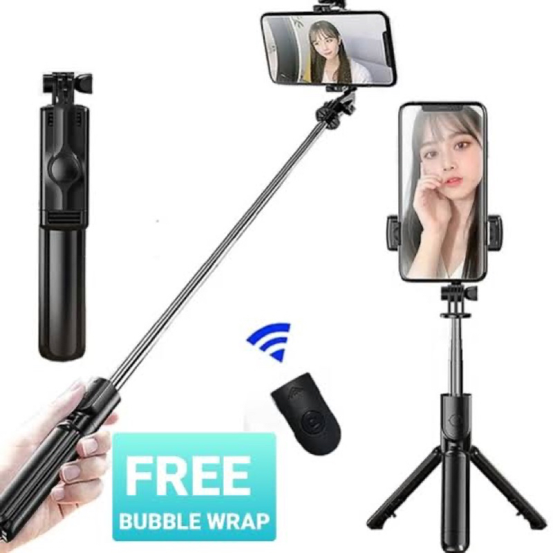 Jual Tongsis 2in1 Selfie Stick Bluetooth Tongsis Bluetooth tripod ...