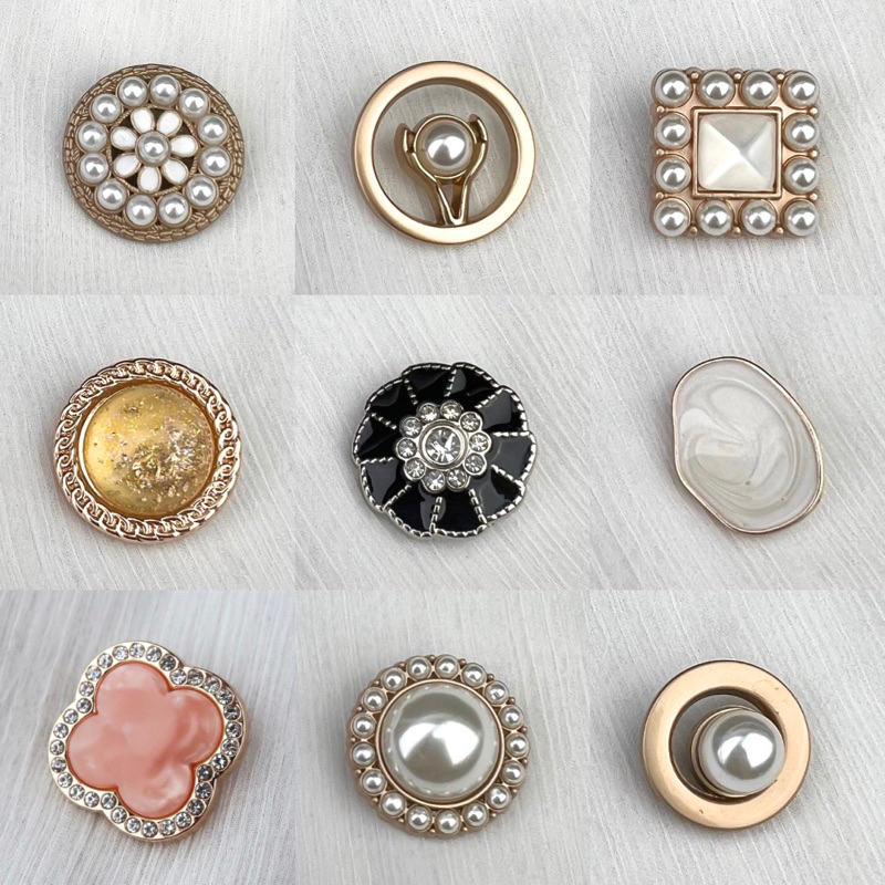 Jual Kancing Jamur Blazer Kemeja | Kancing Baju Premium Cantik Unik Mix ...