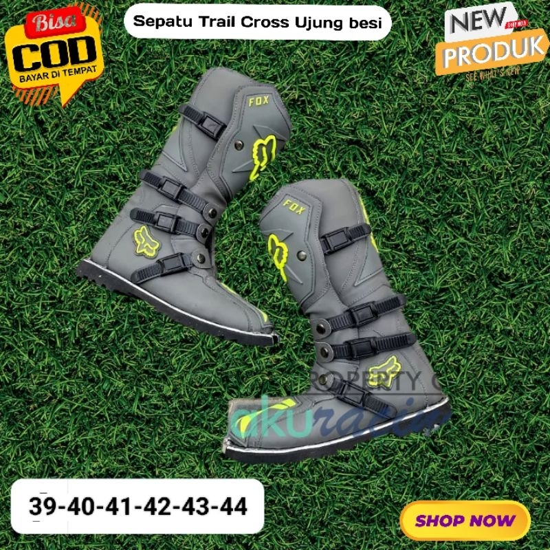 Jual Sepatu motocross Sepatu trail ARC adventure Grey | Shopee Indonesia