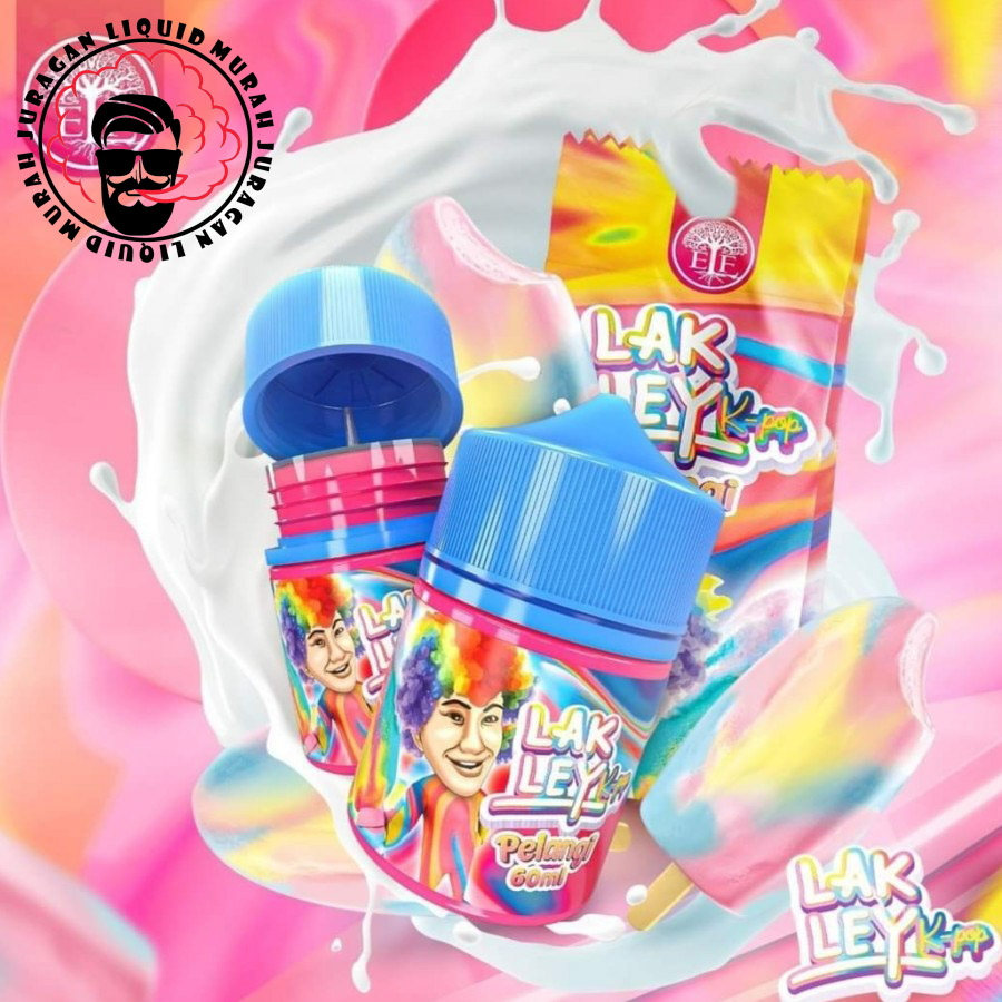 Jual LAKLEY KPOP PELANGI LIQUID 60ML 3MG 6MG BY RIZKY RITONGA X ELF ...