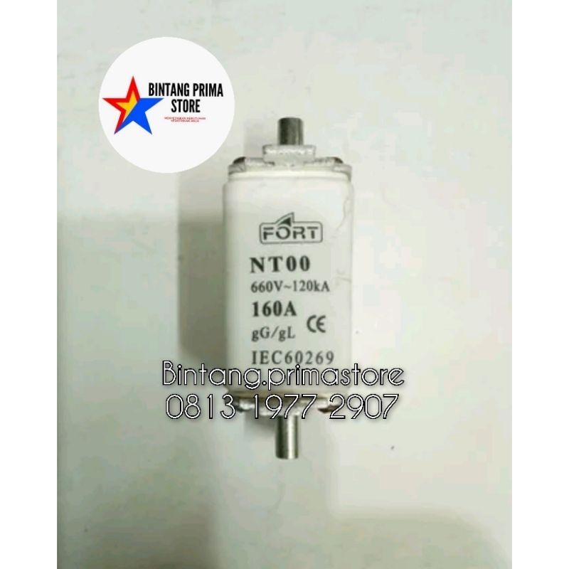 Jual NH Fuse Link Size 00 (NT-00) 25-160 Ampere 660V merk Fort ...