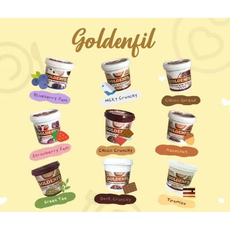 Jual Goldenfill Crunchy / Selai roti / Selai Donat / Selai coklat ...
