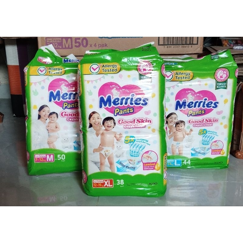 Jual Merries Pants M50,L44,XL38, XXL28 | Shopee Indonesia
