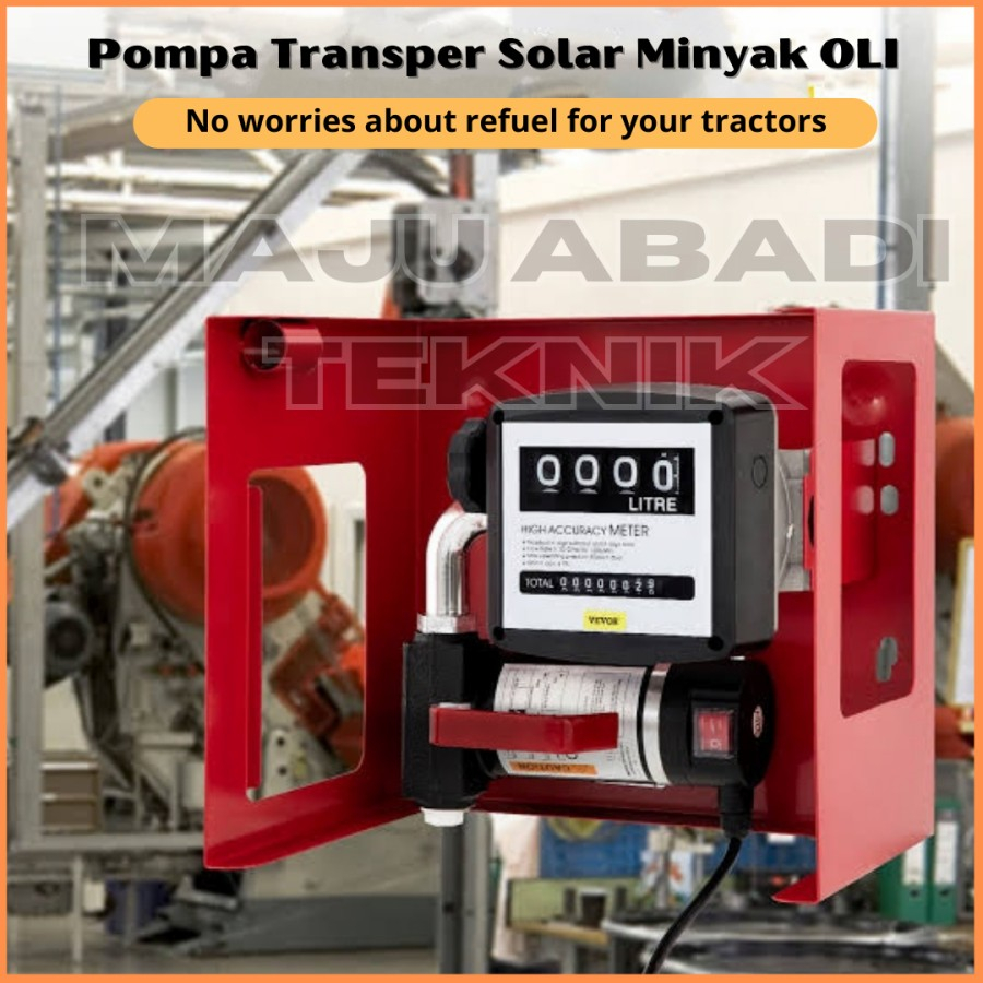 Jual Pompa Transfer BBM Solar Minyak Set Flowmeter DC 24v Pertamina ...