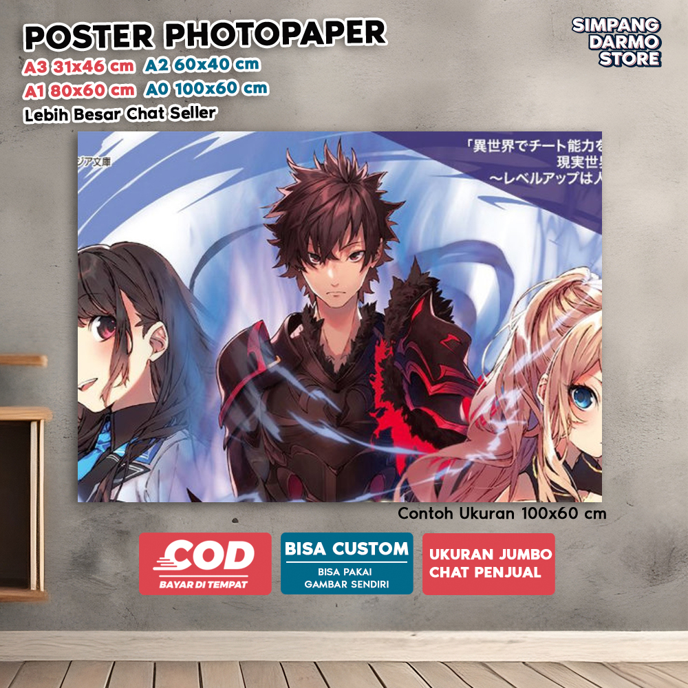 Jual Poster Anime Isekai de Cheat Skill wo Te ni Shita Ore wa Kualitas ...