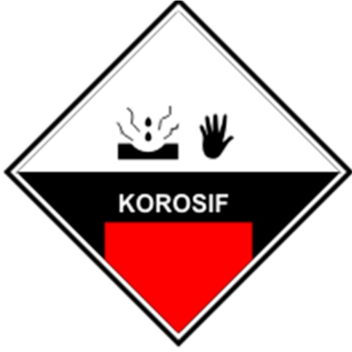 Jual AKRILIK / PLAT KOROSIF LIMBAH B3 UK 25X25CM | Shopee Indonesia