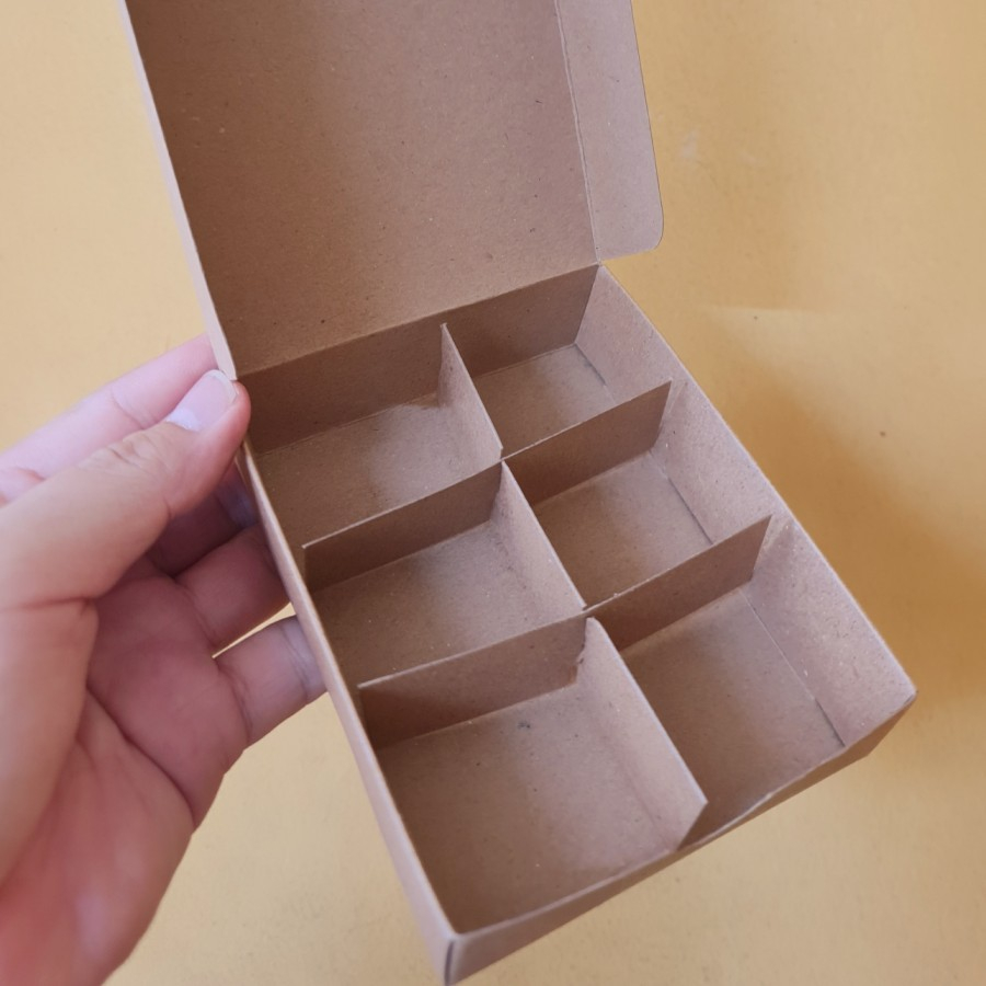 Jual 10 pcs Kotak Dus Sekat Box Cake Dus Mochi Box Partisi Insert 6 ...