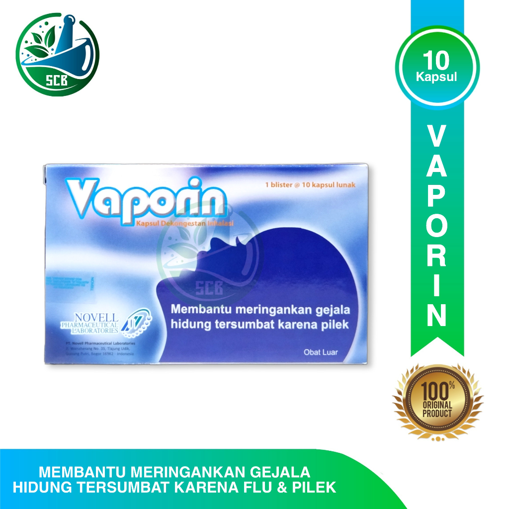Jual Vaporin Kapsul Dekongestan Inhalasi | Shopee Indonesia