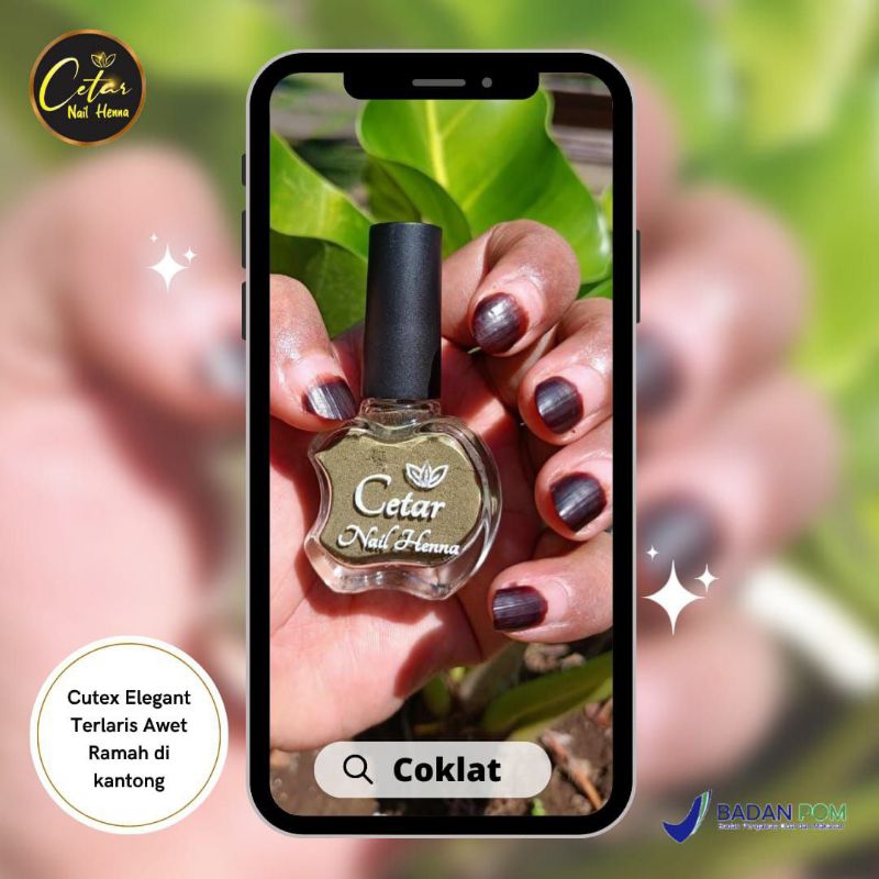 Jual (COD) CETAR NAIL HENNA BPOM| harga special promo | kutek halal ...