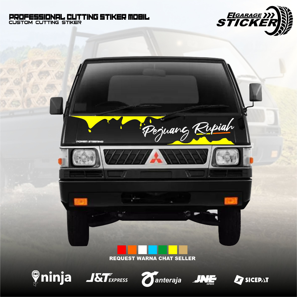 Jual Stiker kabin depan l300 pick up cutting stiker pejuang rupiah ... Jual Stiker kabin depan l300 pick up cutting stiker pejuang rupiah ...