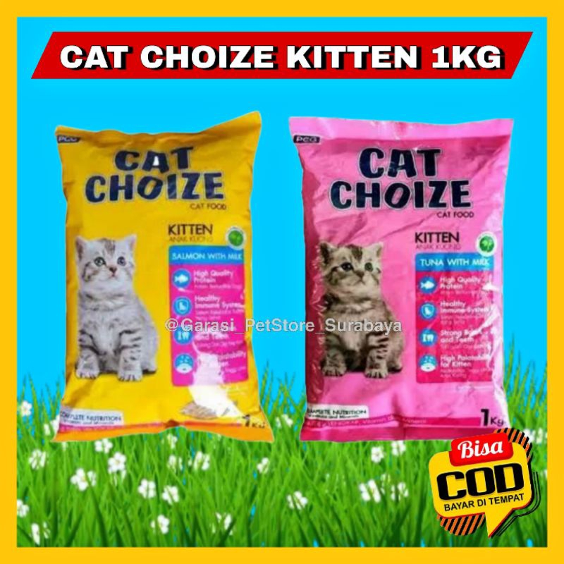 Jual GPSS- Cat Choize Kitten 1Kg Cat Choize Tuna Cat Choize Salmon Cat ...