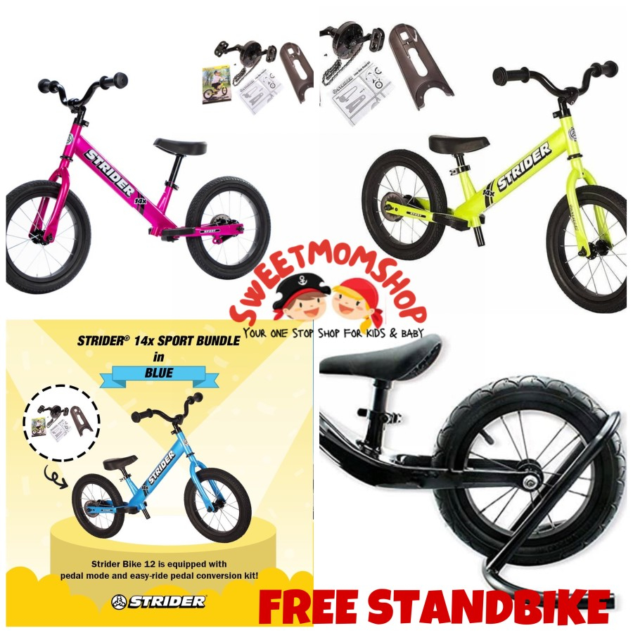 Jual STRIDER 14X SPORT + PEDAL KIT-BALANCE BIKE sepeda anak | Shopee ...