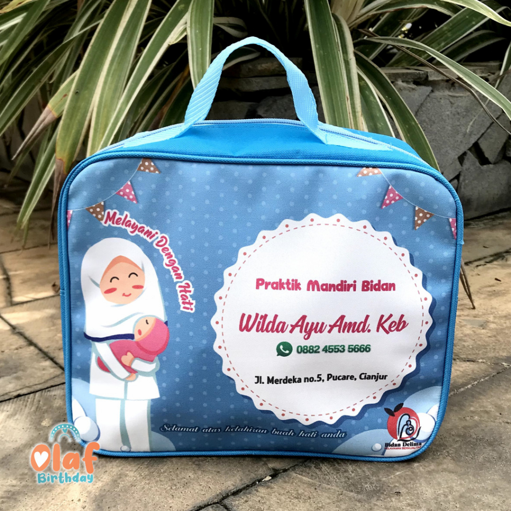 Jual Tas Partus Persalinan Tas Souvenir Ultah Baby Cowok Cewek Bidan ...