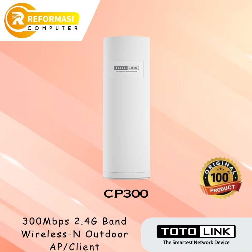 Jual TOTOLINK CP300 Range Outdoor AP N300 2.4GHz Long Range Outdoor ...