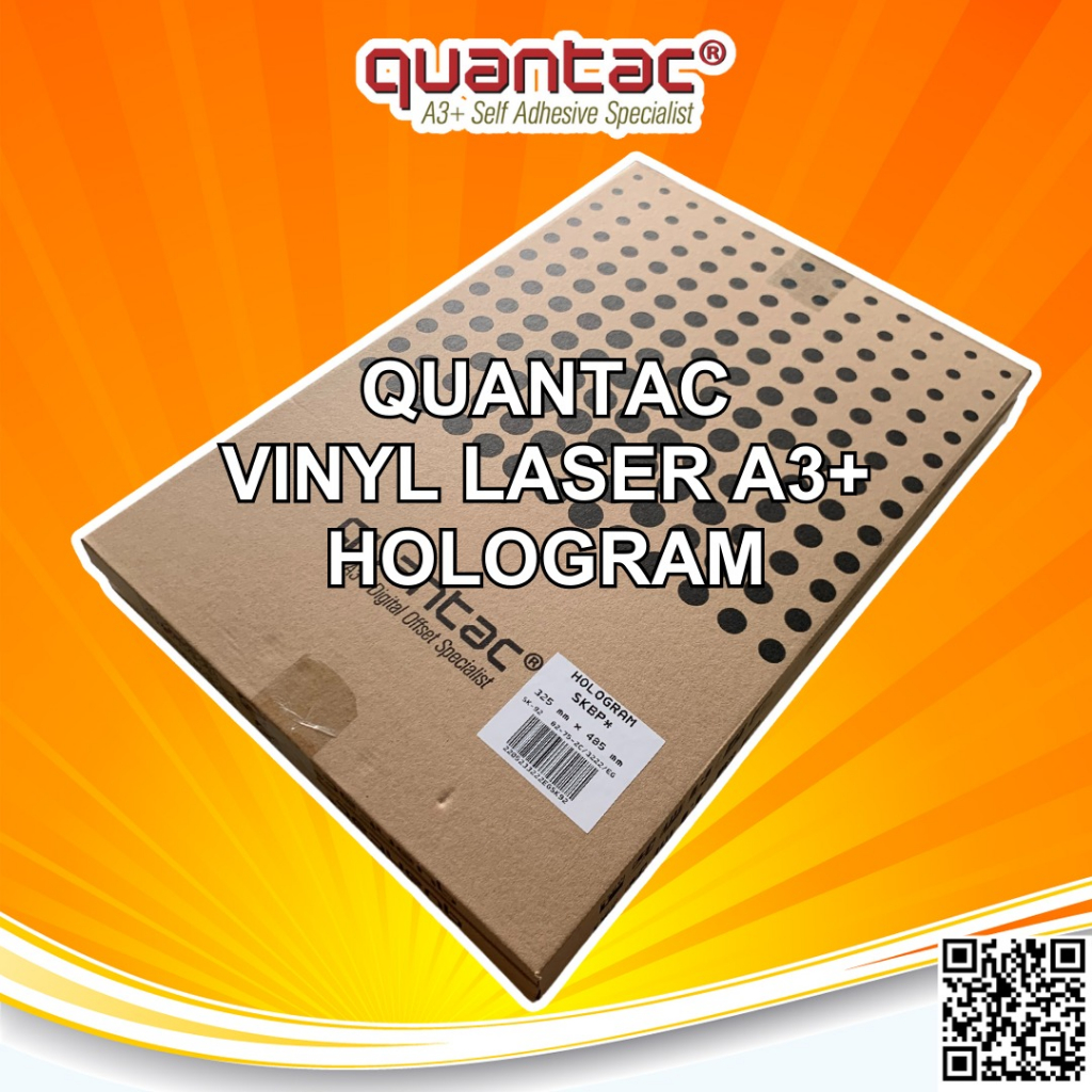 Jual Quantac Sticker Vinyl Hologram A3+ Stiker Silver Pelangi Rainbow ...
