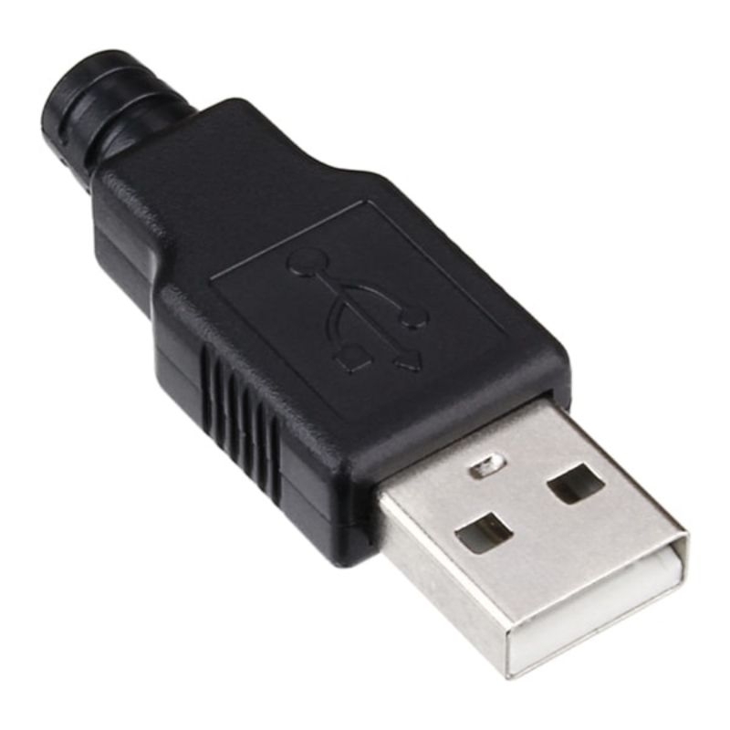 Jual Jack USB Male 4 Pin Plus Cover Plastik DIY Socket USB Jantan ...
