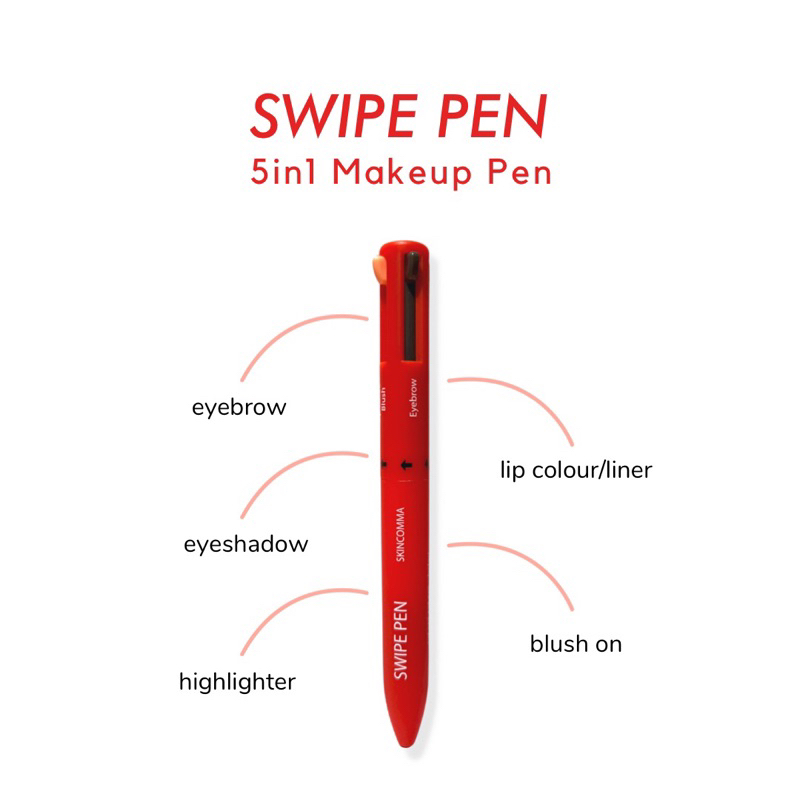 Jual Skin Comma Swipe Pen 5in1 Makeup Pen | Shopee Indonesia