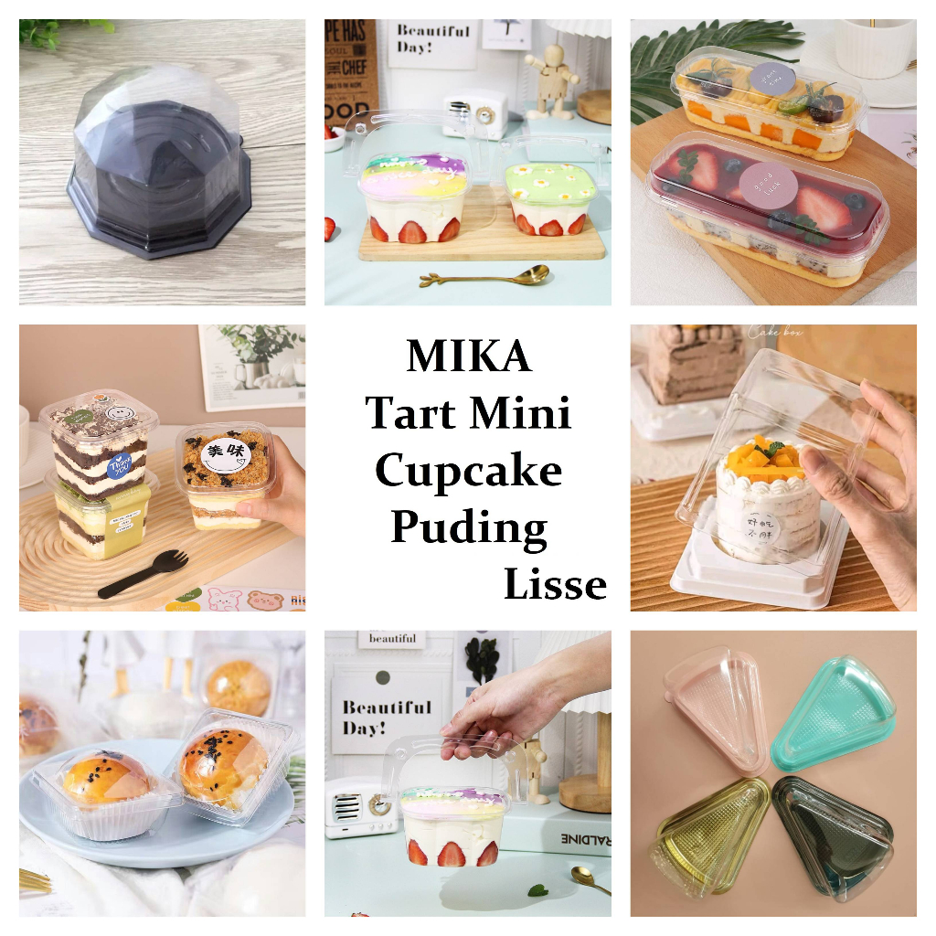 Jual Mika Tray Kotak Kue Tray Cup Puding Box Mooncake Pia Pie Slice ...